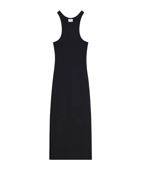 COURREGES Courrèges Racerback Jersey Midi Dress - Black