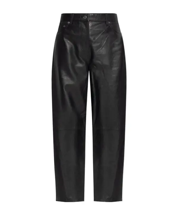 SAMSOE SAMSOE Sahara Pal Leather Panelled Trousers