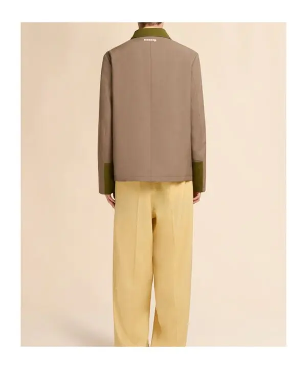 Marni Logo Patch Wool Workwear Jacket