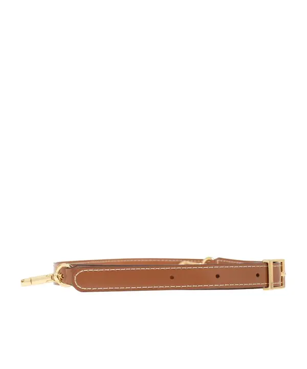 GANNI Logo Plaque Shoulder Bag - Brown