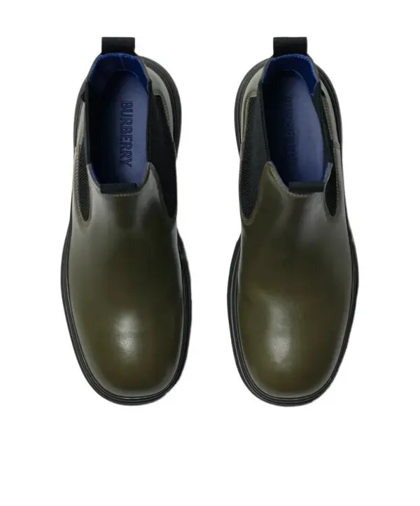 Burberry Round-toe Chelsea Boots - Black