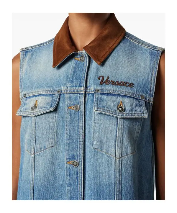 Versace Denim A-line Dress - No