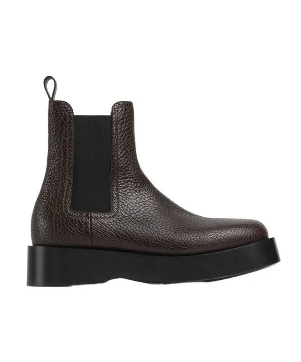 Bottega Veneta Torino Chelsea Ankle Boots - Fudge Color