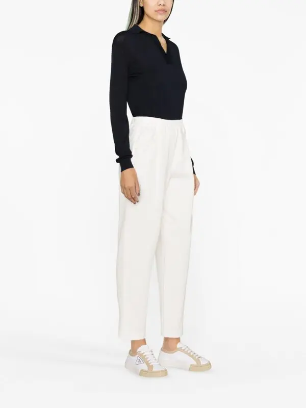 Brunello Cucinelli Straight-leg Cropped Pants - White