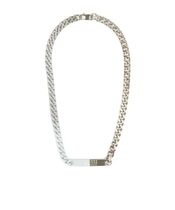 MAISON MARGIELA Two Tone Chain Necklace - Silver