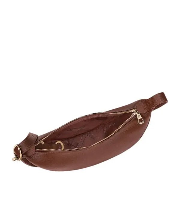 Longchamp Le Foulonné S Crossbody Bag - Coffee
