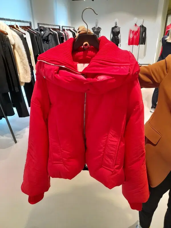 Sportmax Glizia Zip-up Down Jacket - Red