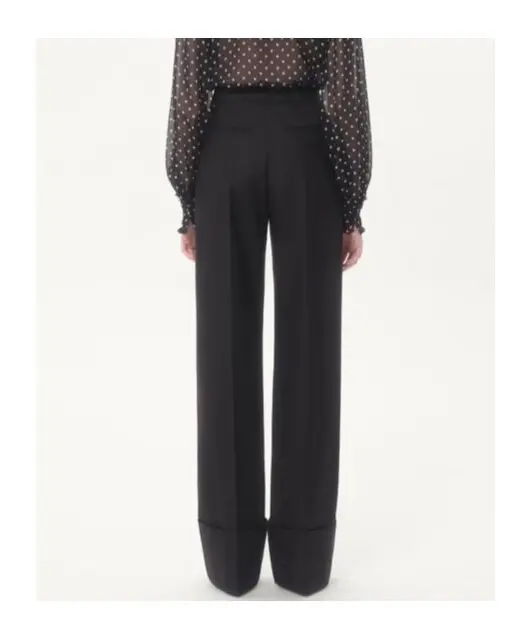 Valentino Garavani High Waist Straight Leg Trousers