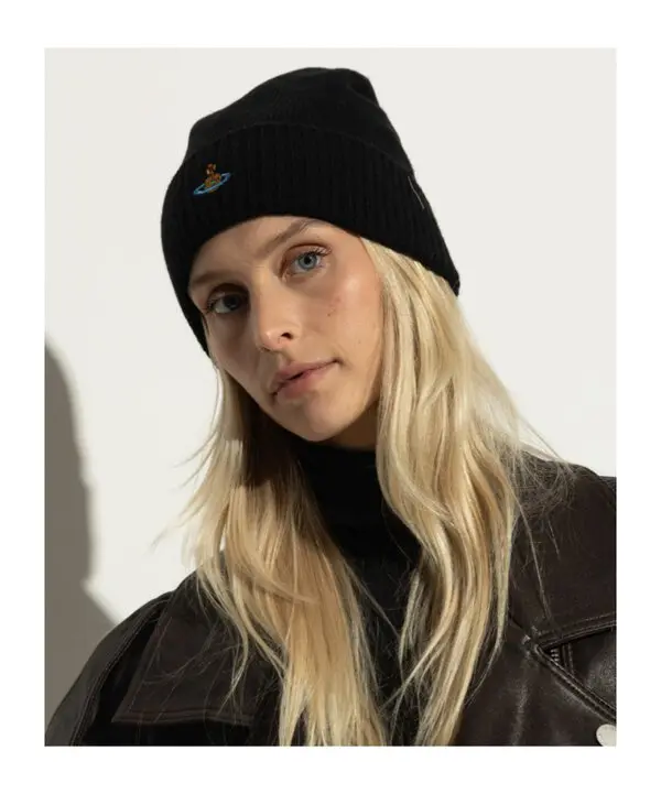 VIVIENNE WESTWOOD Embroidered Logo Beanie
