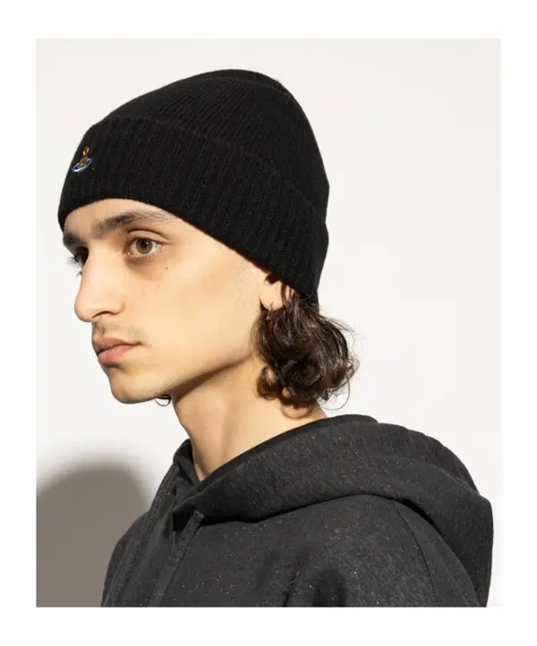 VIVIENNE WESTWOOD Embroidered Logo Beanie