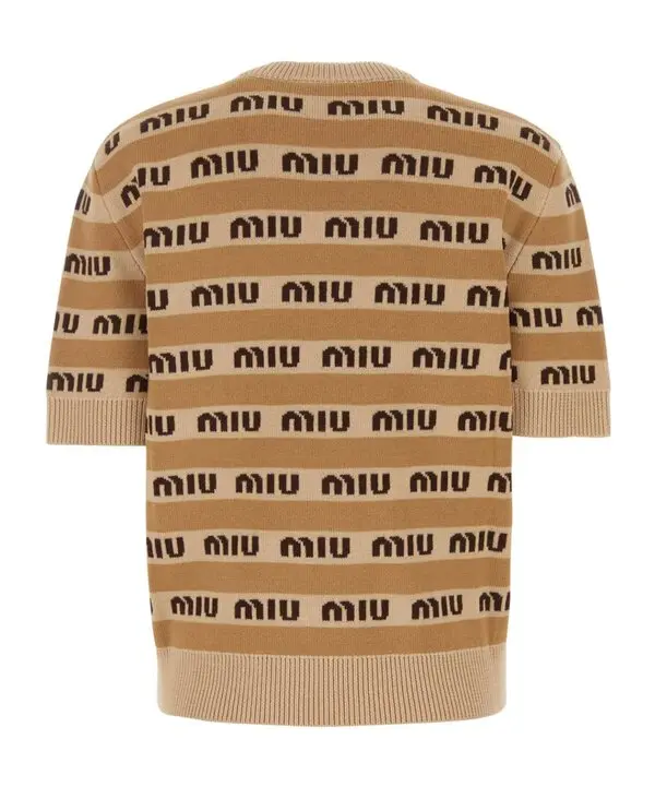 Miu Miu Short-sleeve Wool Sweater