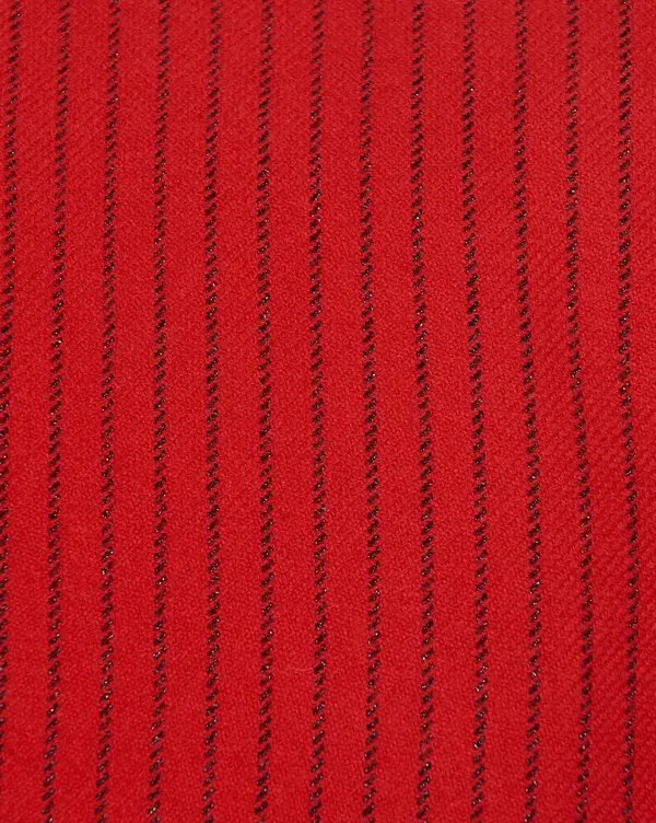 Saint Laurent Pinstripe-pattern Single-breasted Blazer - Red