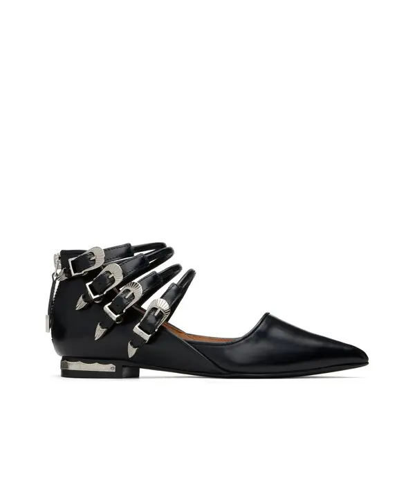 Toga Polido Multi Strap Ballerina Flats