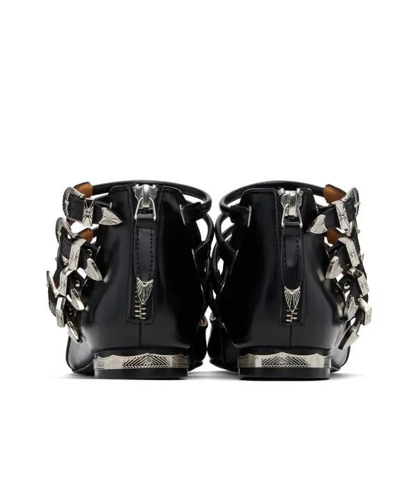 Toga Polido Multi Strap Ballerina Flats