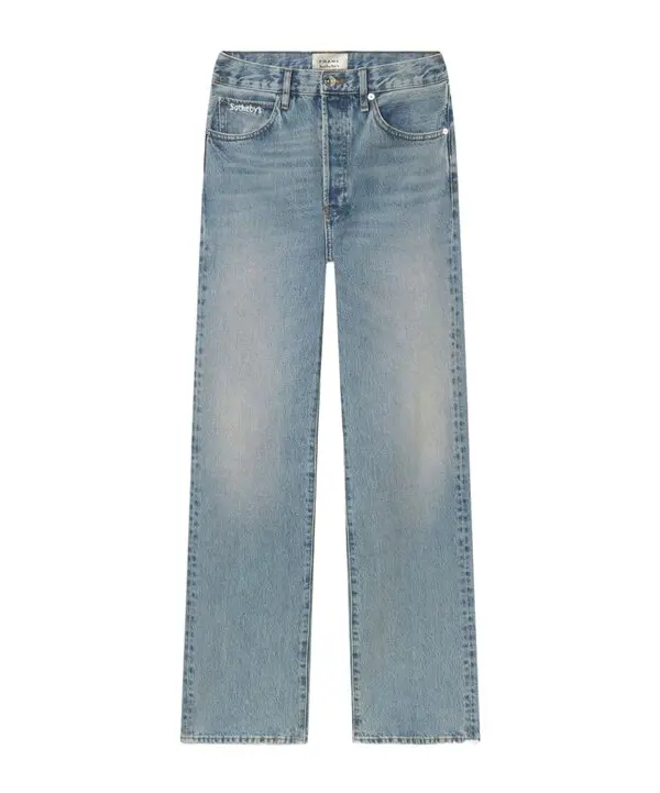 FRAME High Waist Straight Jeans