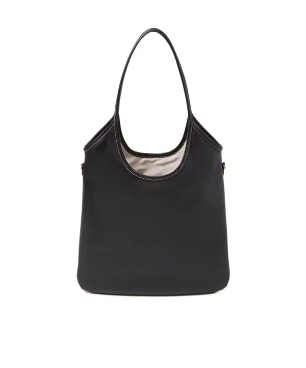 Miu Miu Ivy Logo-lettering Tote Bag - Black