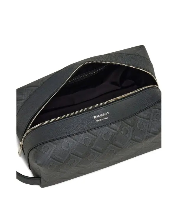 FERRAGAMO Monogrammed Toiletry Bag