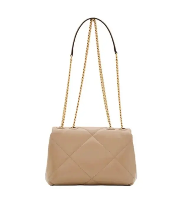 Tory Burch Kira Diamond Quilted Shoulder Bag - Beige