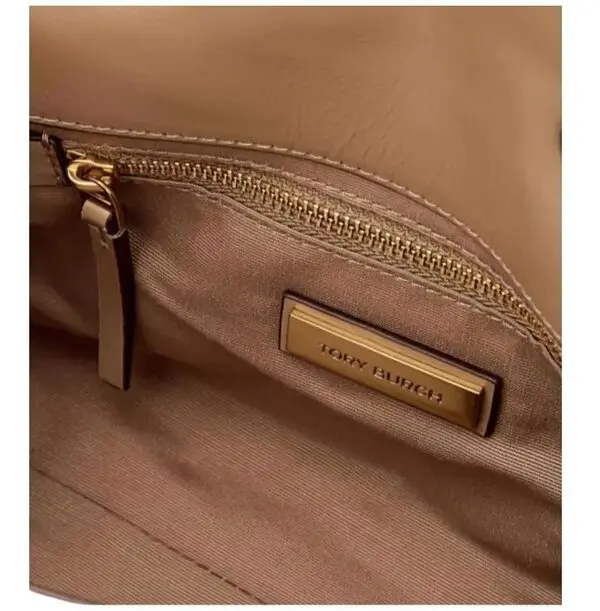 Tory Burch Kira Diamond Quilted Shoulder Bag - Beige
