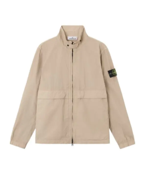 Stone Island Stand Collar Zip Jacket - Desert
