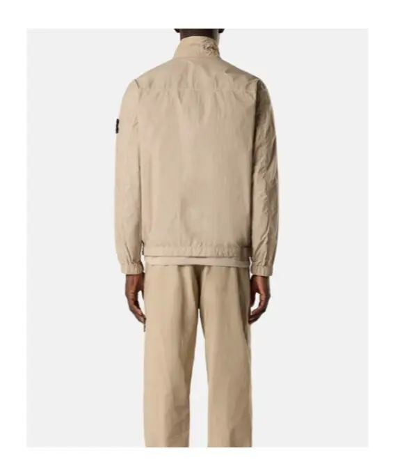 Stone Island Stand Collar Zip Jacket - Desert