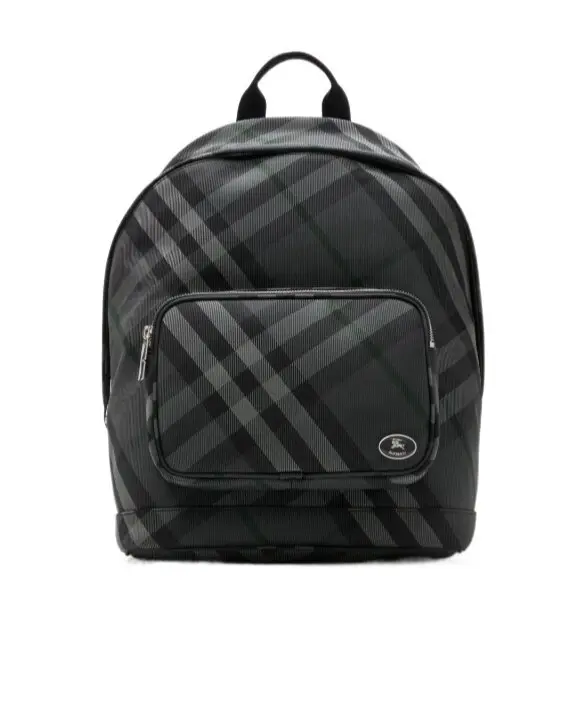 Burberry Grid Backpack - Charcoal-grey