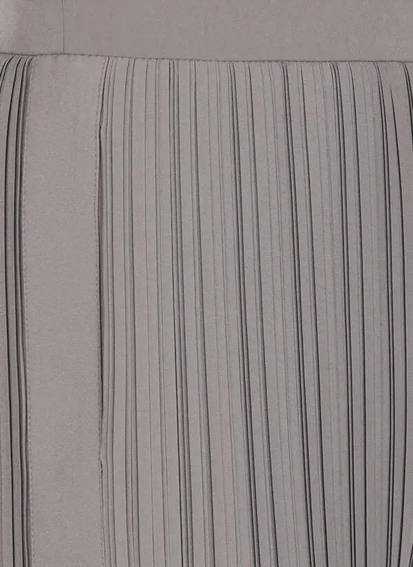 LANVIN Pleated Straight Leg Pants - Grey