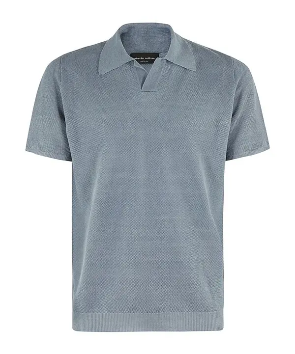 ROBERTO COLLINA Short-sleeved Polo Shirt