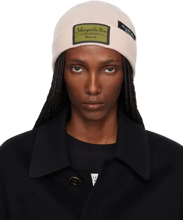 MAISON MARGIELA Access Labels Story" Beanie - Pink