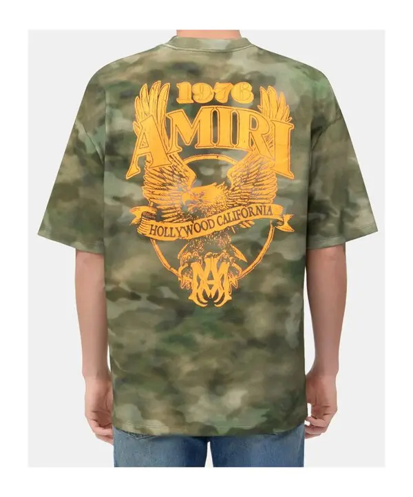 Amiri Camouflage Logo-print T-shirt