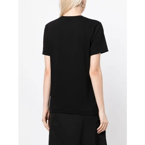 Play Comme Des Garcon Logo Patch Crewneck T-shirt