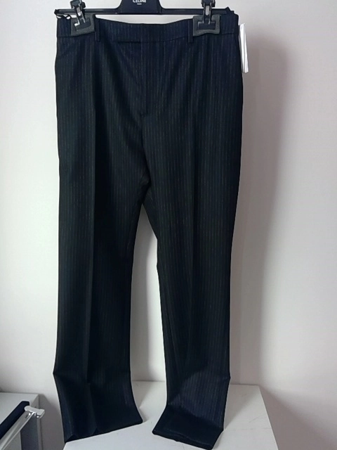 Celine Flared Cropped Pants In Striped Flannel