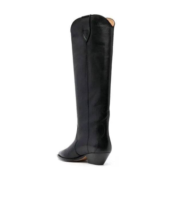 Isabel Marant Étoile Denvee Pointed Toe Knee-high Boots - Black