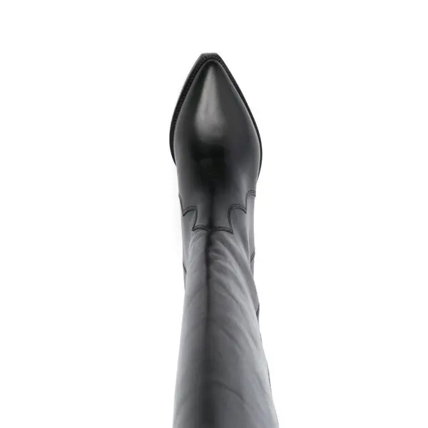 Isabel Marant Étoile Denvee Pointed Toe Knee-high Boots - Black