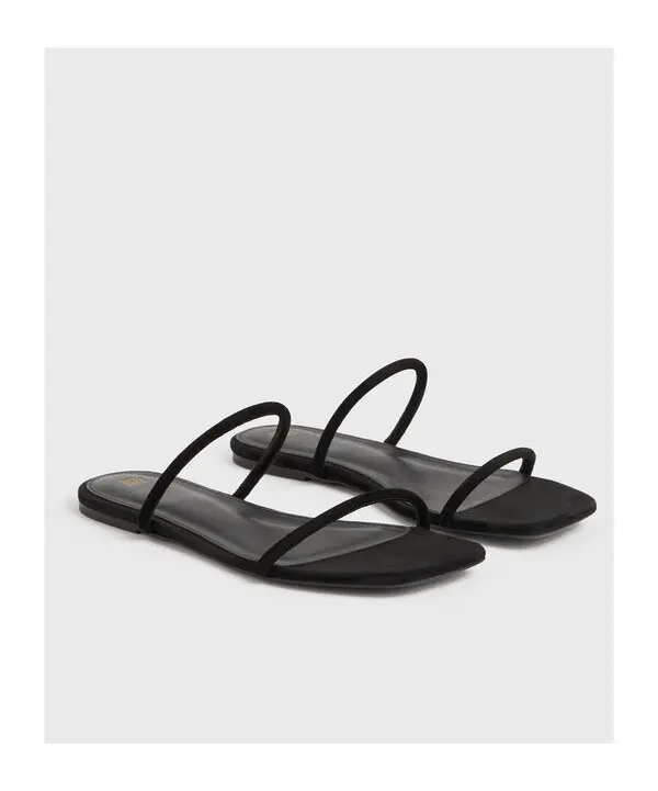 TOTEME Square Toe Double Strap Sandals