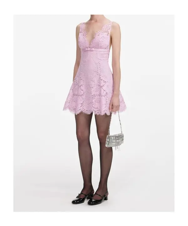 SELF-PORTRAIT Lace Mini Dress
