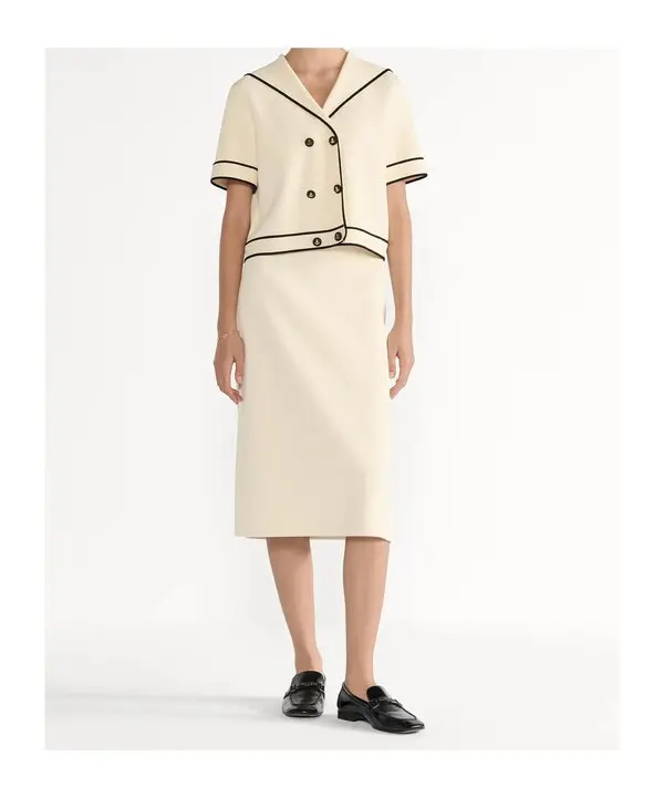 Dior Short Sleeves Sailor Collar Jacket