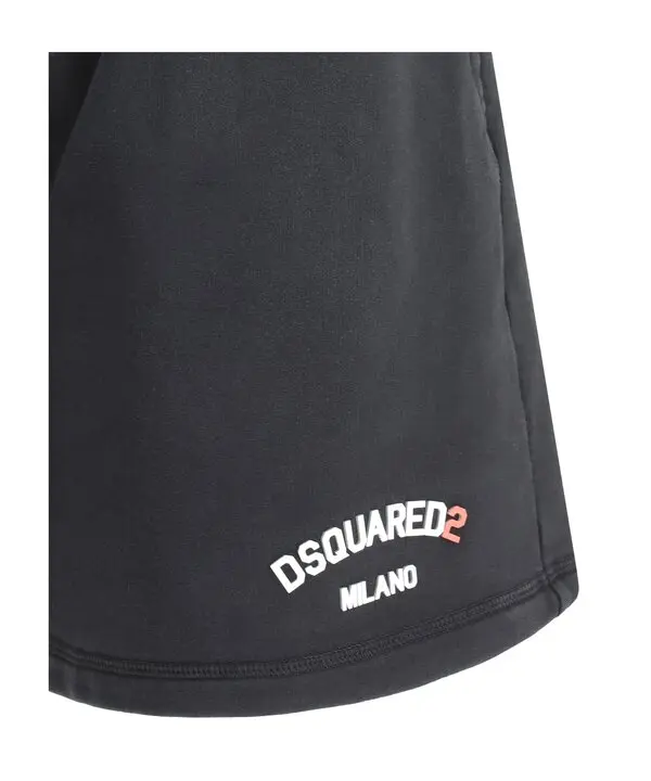 Dsquared2 Logo Printed Elasticated Waistband Shorts