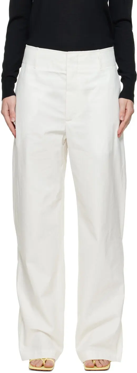 Bottega Veneta Wide-leg Cotton Trousers