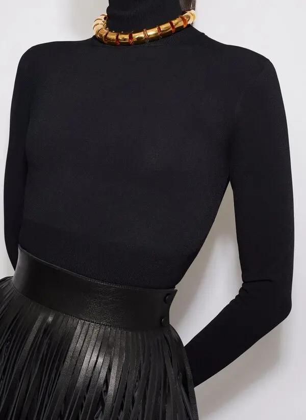 Alaïa Fine-knit Turtleneck Jumper