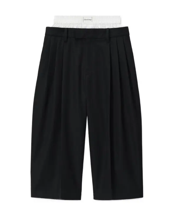 Alexander Wang Layered Tailored Culottes - Black
