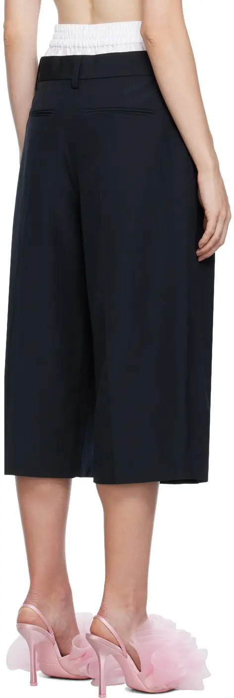 Alexander Wang Layered Tailored Culottes - Black