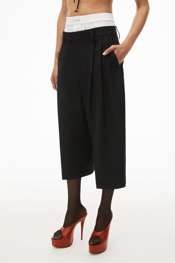Alexander Wang Layered Tailored Culottes - Black