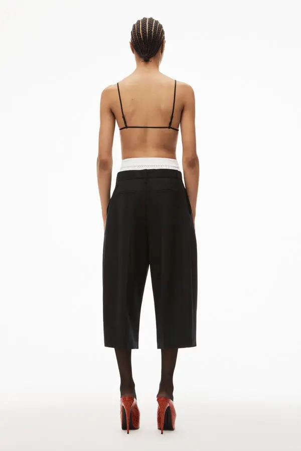 Alexander Wang Layered Tailored Culottes - Black