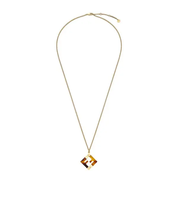 Fendi Chain Necklace With Forever Pendant