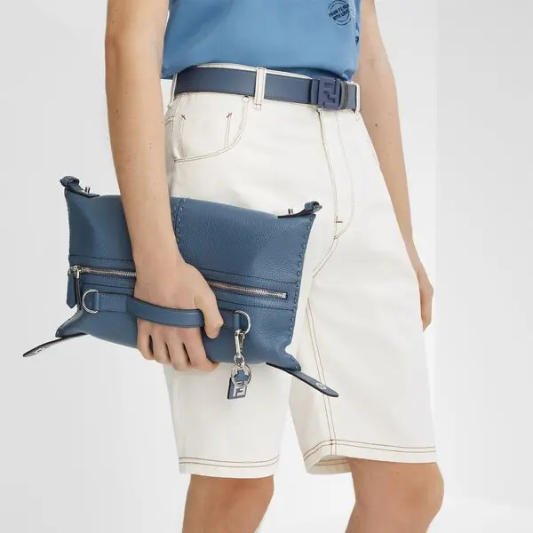 Fendi Selleria Small Shoulder Bag - Blue