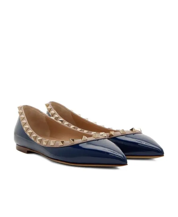 Valentino Garavani Rockstud Ballet Flats - Blue