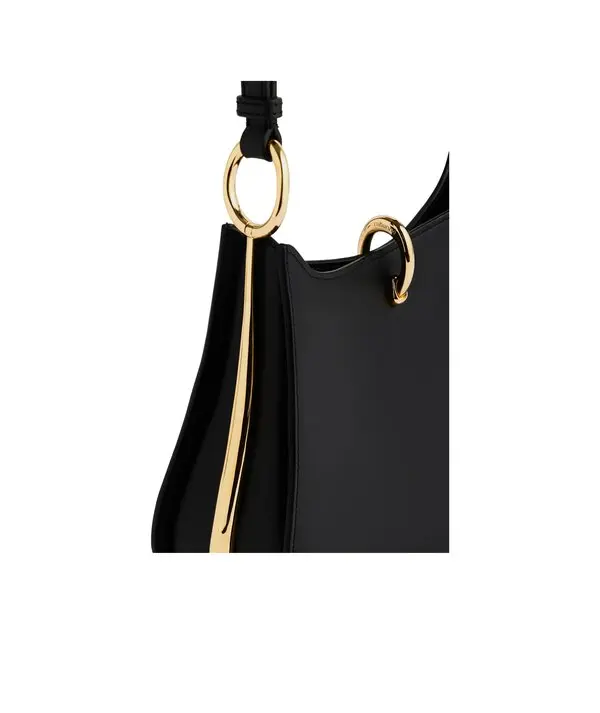 Rabanne Medium Ring Leather Shoulder Bag