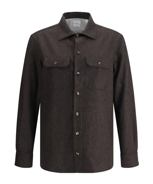 Brunello Cucinelli Flap Pocket Long-sleeved Shirt
