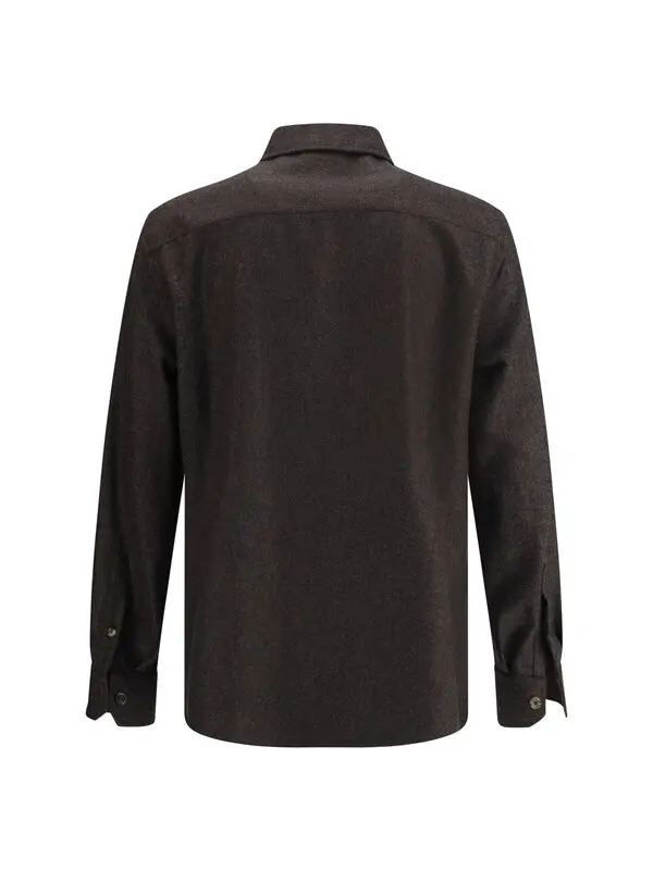 Brunello Cucinelli Flap Pocket Long-sleeved Shirt
